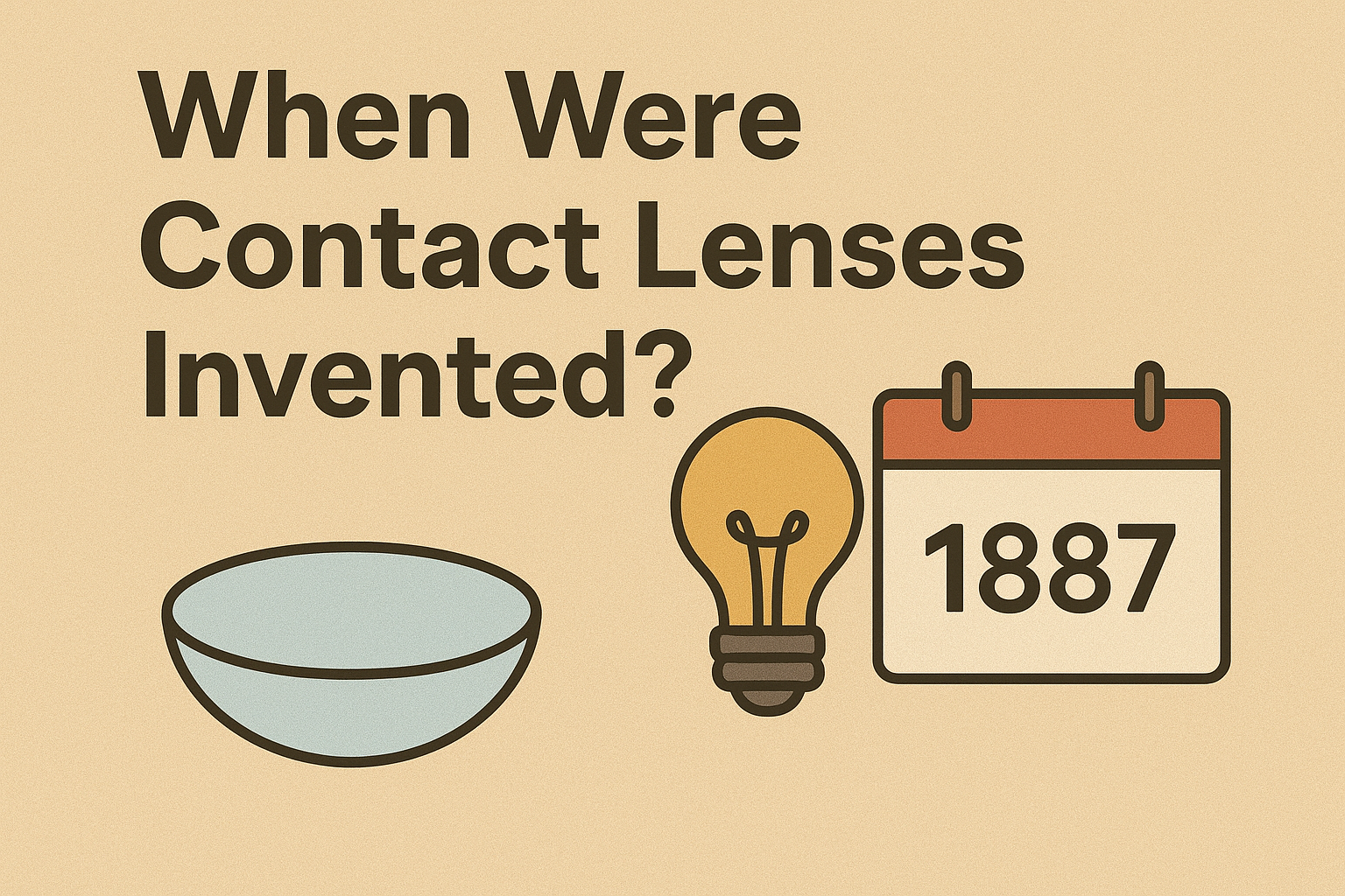 When Were Contact Lenses Invented? An Interesting History of Contacts