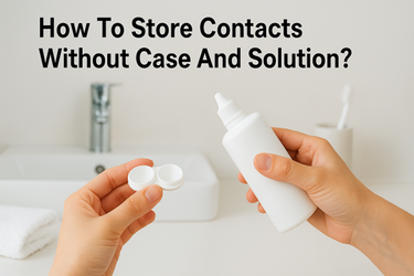 How To Store Contacts Without Case And Solution