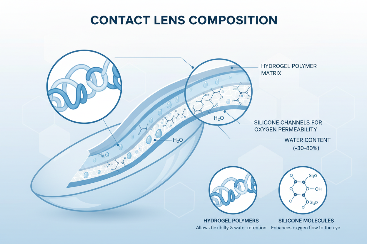 Complete Guide to Contact Lens Materials: Types & Benefits Explained